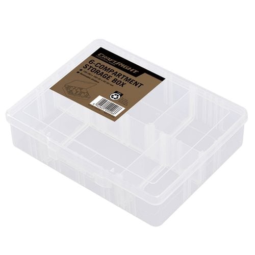 Craftright 6 Compartment Organiser Storage Box - Bunnings Australia