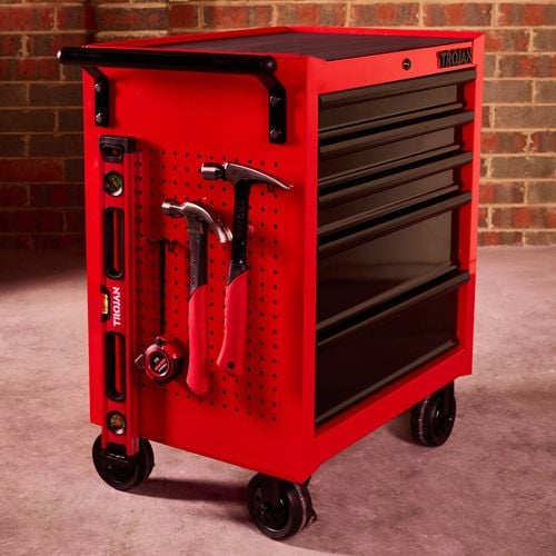 Trojan 26" 5 Drawer Tool Trolley - Bunnings Australia