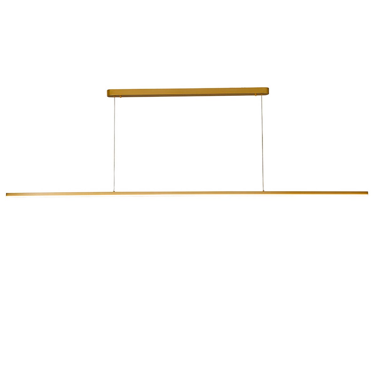 Vencha Beam 60w LED Linear Pendant Light - 2.4m Gold - Bunnings Australia
