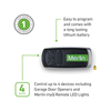 Merlin 4 Button Remote Control Key Ring - For Garage Door Opener ...