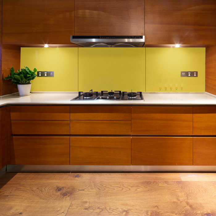 Bellessi 650 x 595 x 5mm Custom Clour Glass Splashback - Bunnings Australia