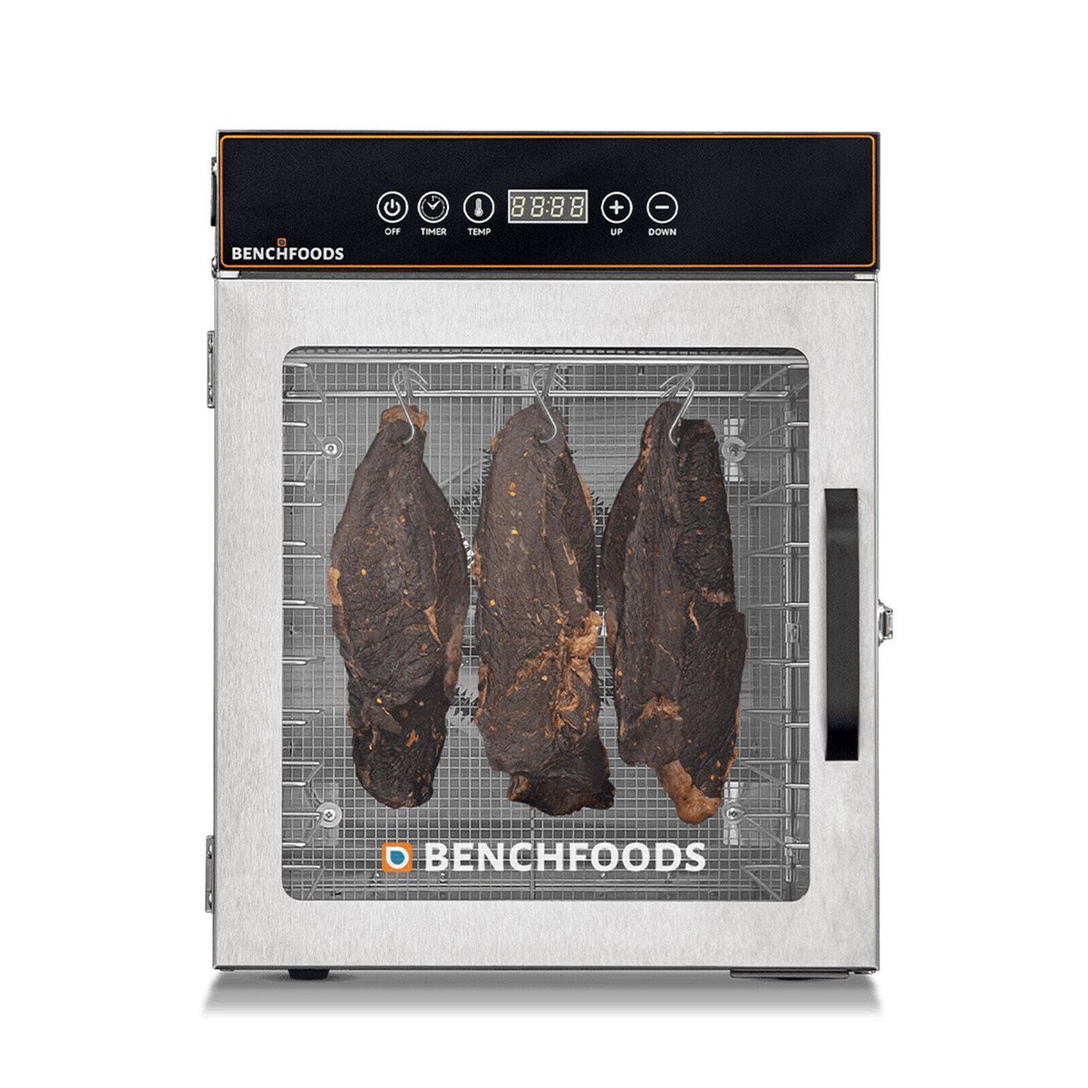 Benchfoods Food Dehydrator 10 Tray Biltong Bundle - Cube | 0-199 hrs | Food-Grade Stainless ...