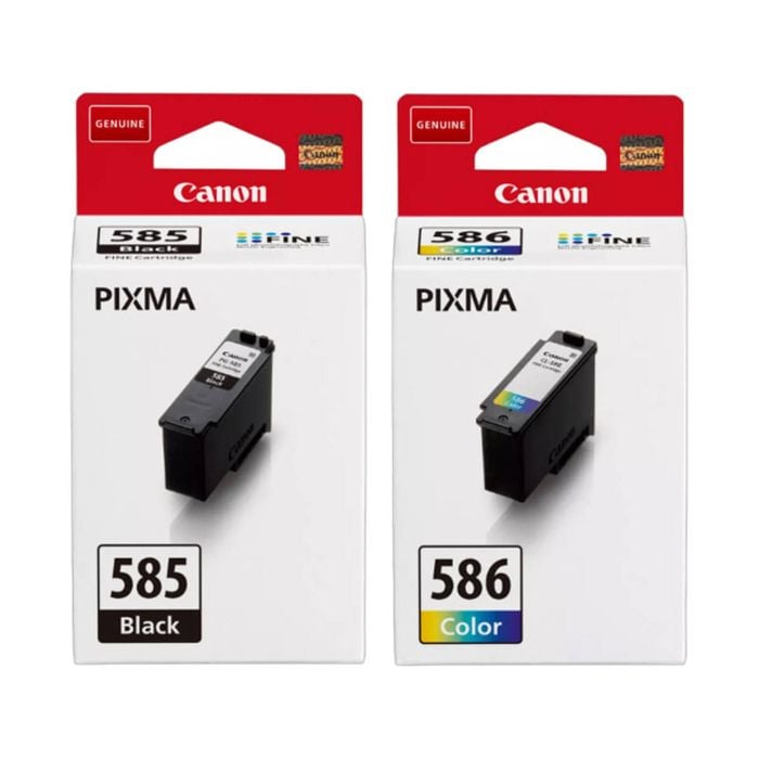 2x Pack Canon PG-585 & CL-586 Ink Cartridge Set - Bunnings Australia