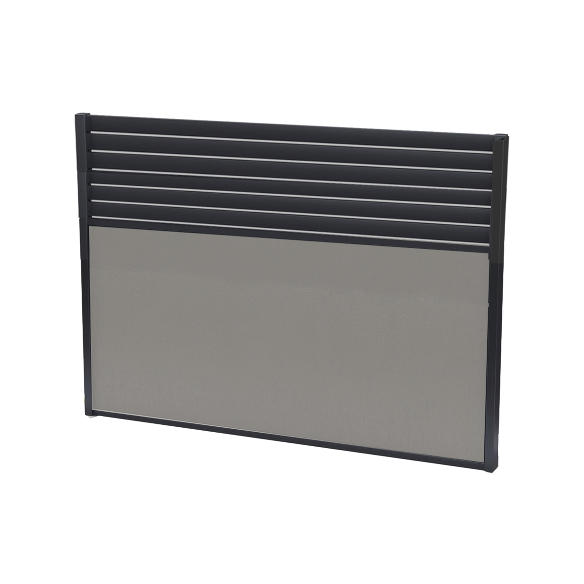 Sector Panel Fencing 1.2/0.3m Styleline Panel 2420mm Wide - 0.6m Ebony ...