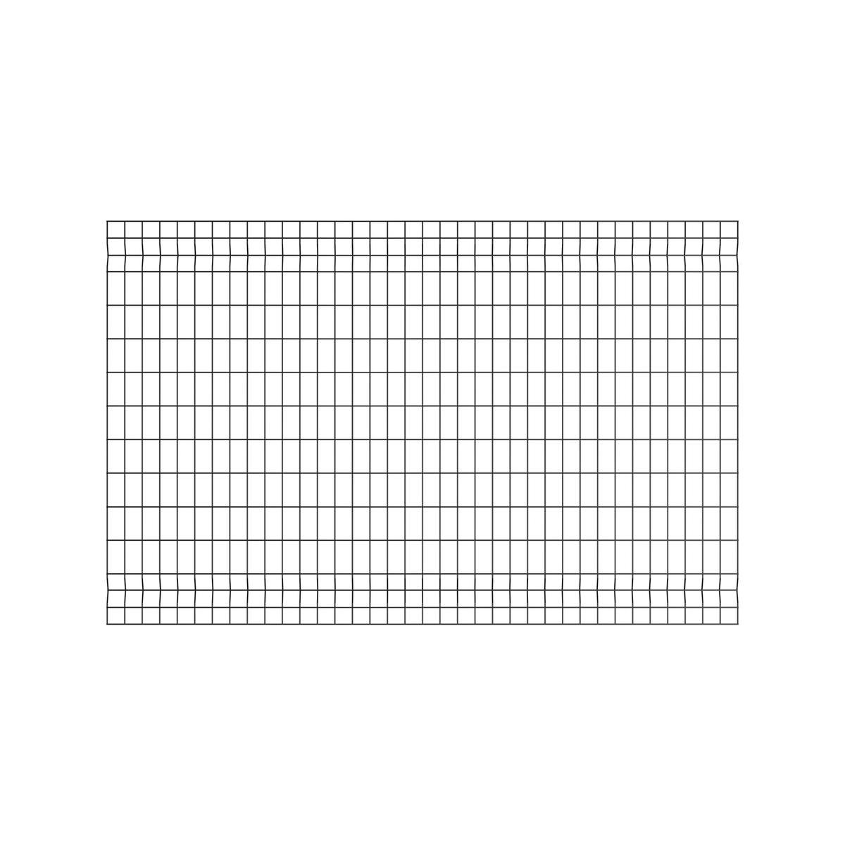 PEAK 1800 x 1200mm Black Steel Fence Panel For Wire Grid Fencing ...