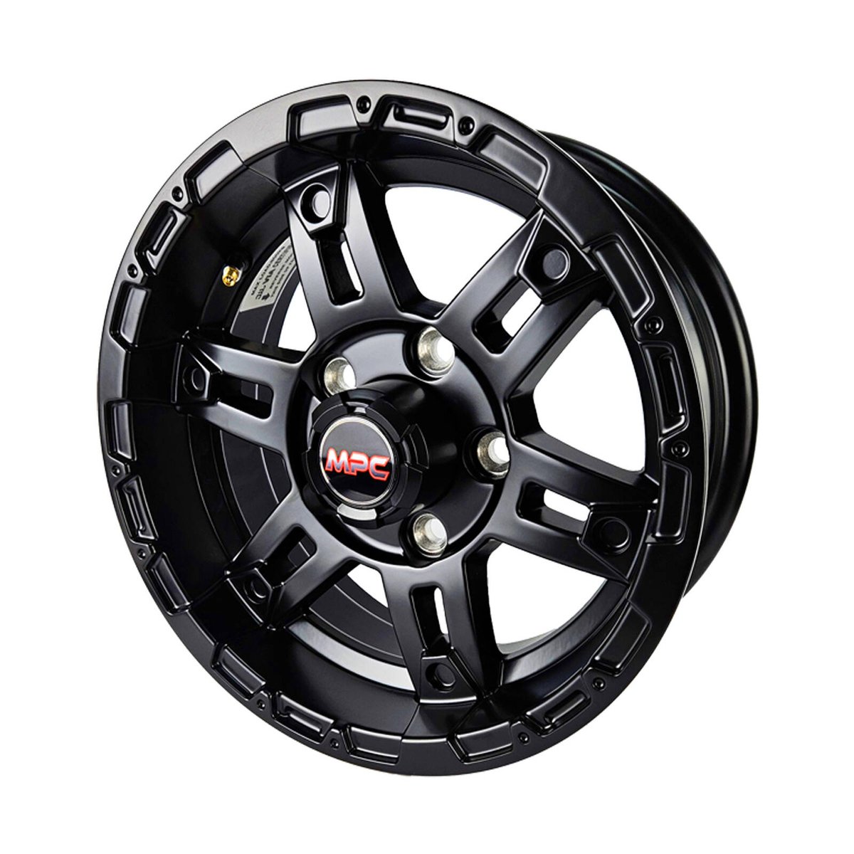 14 x 6″ Ford Aluminum Alloy Mag Trailer Rim Wheel MPC Devil Satin Black ...