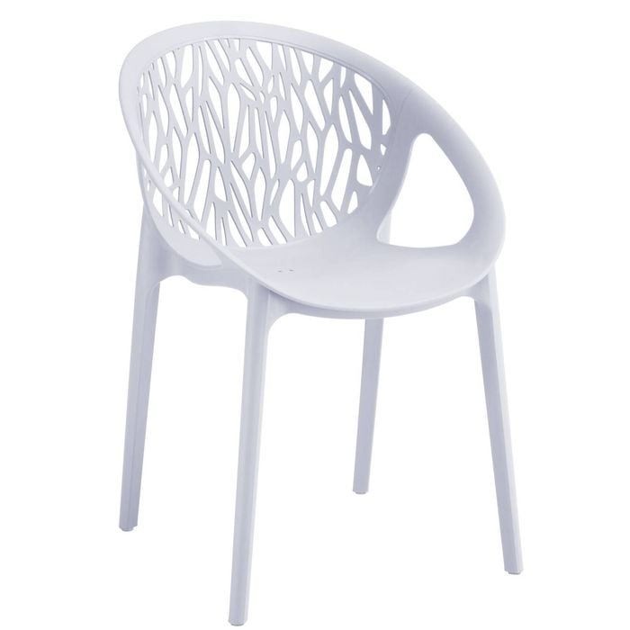 Marquee White Sierra Twist Resin Chair - Bunnings Australia