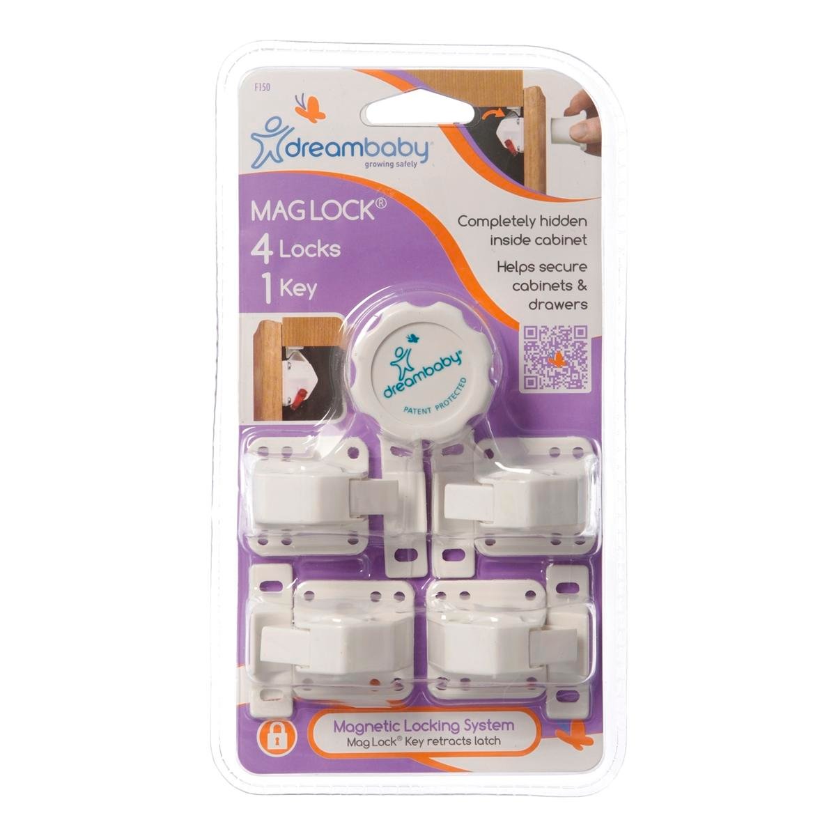 Dreambaby Child Safety Mag Lock System 4 Locks 1 Key - Bunnings New Zealand