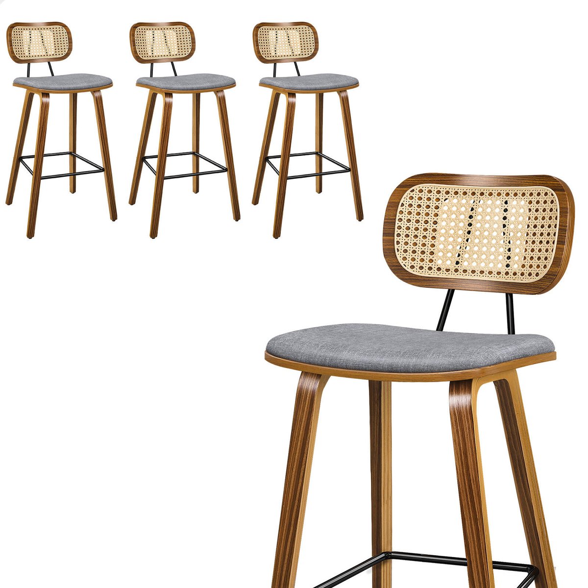 ALFORDSON Bar Stools 4X - Bunnings Australia
