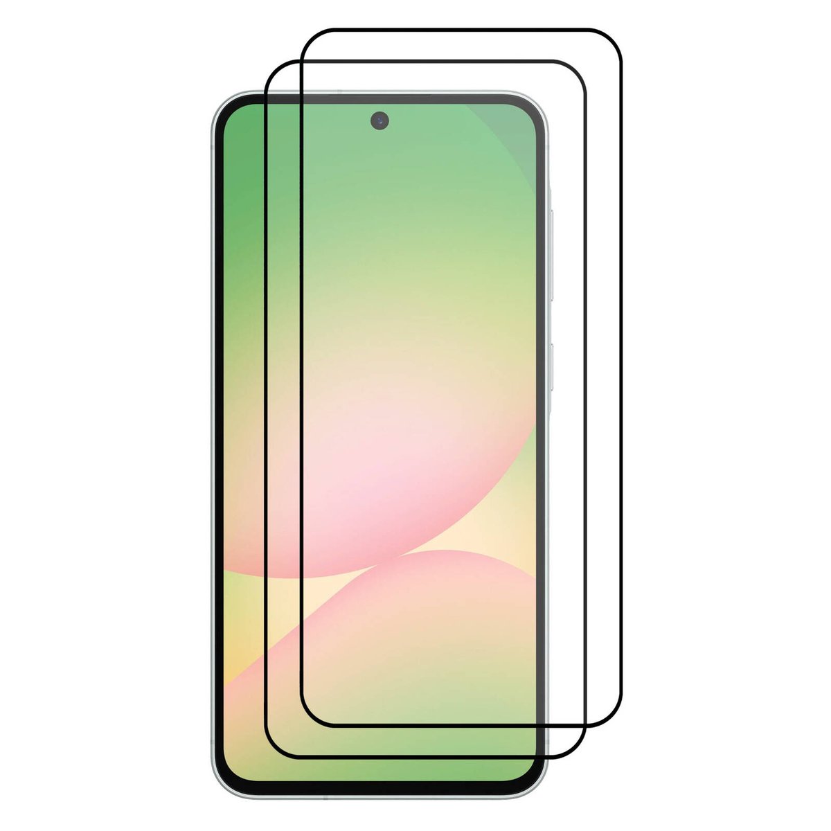 2 Pack MEZON Samsung Galaxy A55 6G Full Cover Tempered Glass Screen ...