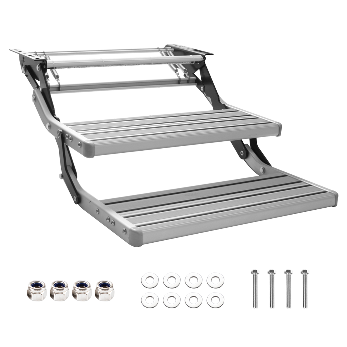 Aluminium Alloy Caravan Double Step Foldable Pull Out Step - Bunnings ...