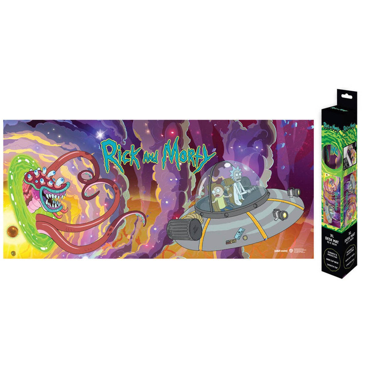 Cartoon Network Rick and Morty Space Portal XL Mouse Pad Gaming Mat ...
