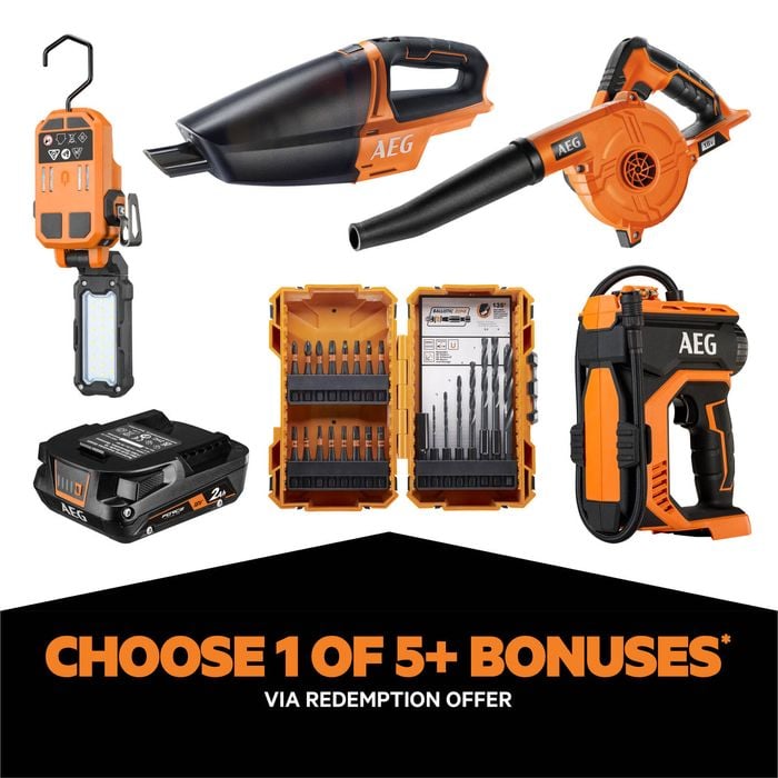 AEG 18V FUSION/Brushless 5-Piece 4.0Ah Kit - Bunnings New Zealand