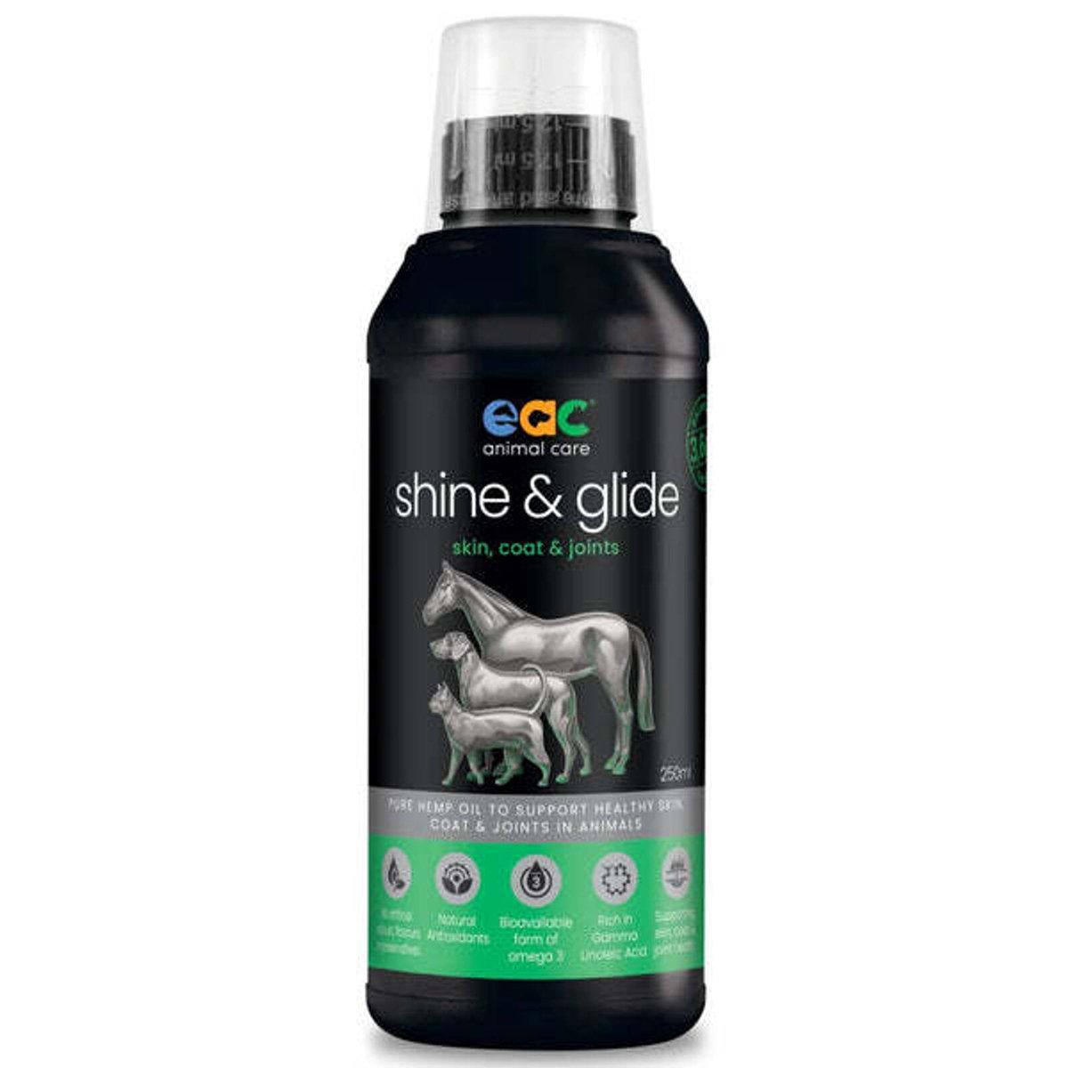 EAC Animal Care Shine & Glide Pure Hemp Oil for Horses Dogs & Cats ...