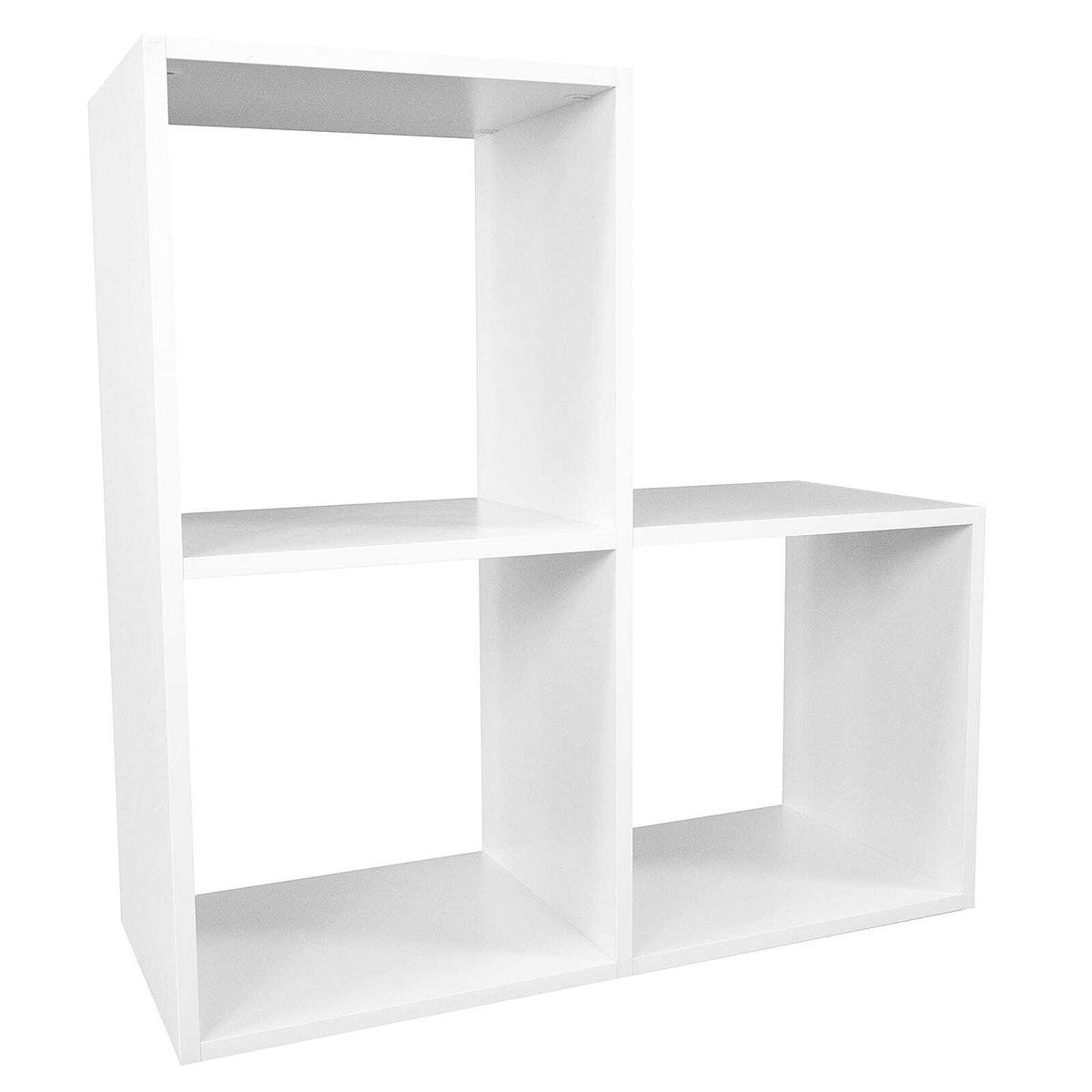 Lugna 720 x 720 x 390mm White 1-2 Step Cube Unit - White - Bunnings ...