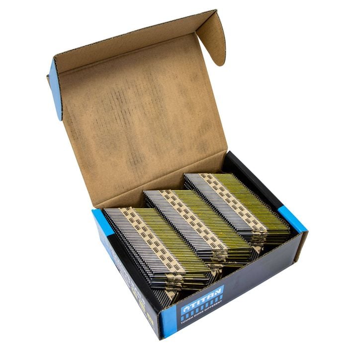 Titan 90 x 3.15mm Bright Steel Collated Framing Nails - 3000 Box ...