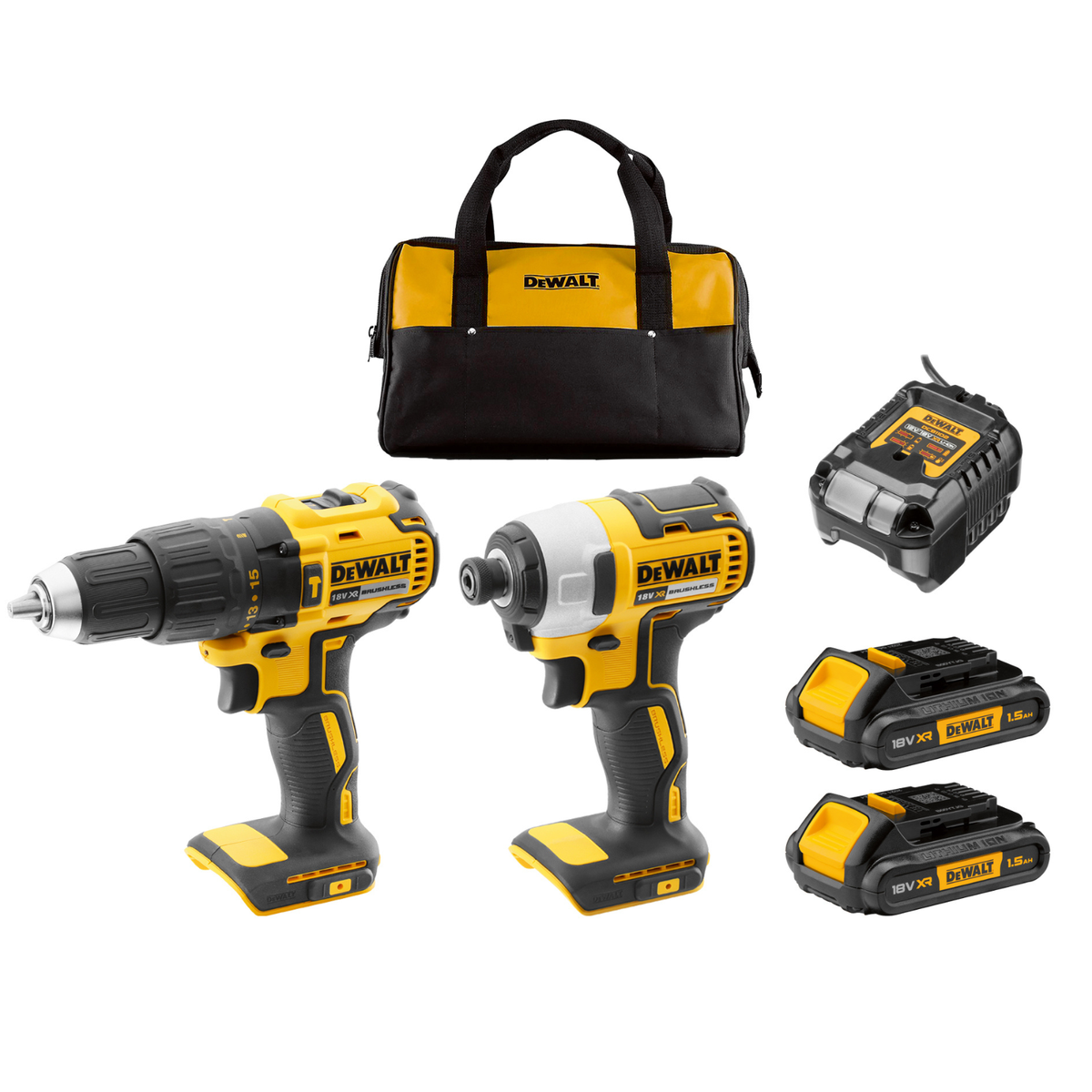 DeWALT 2 Piece 18V Brushless Combo Kit - Bunnings Australia