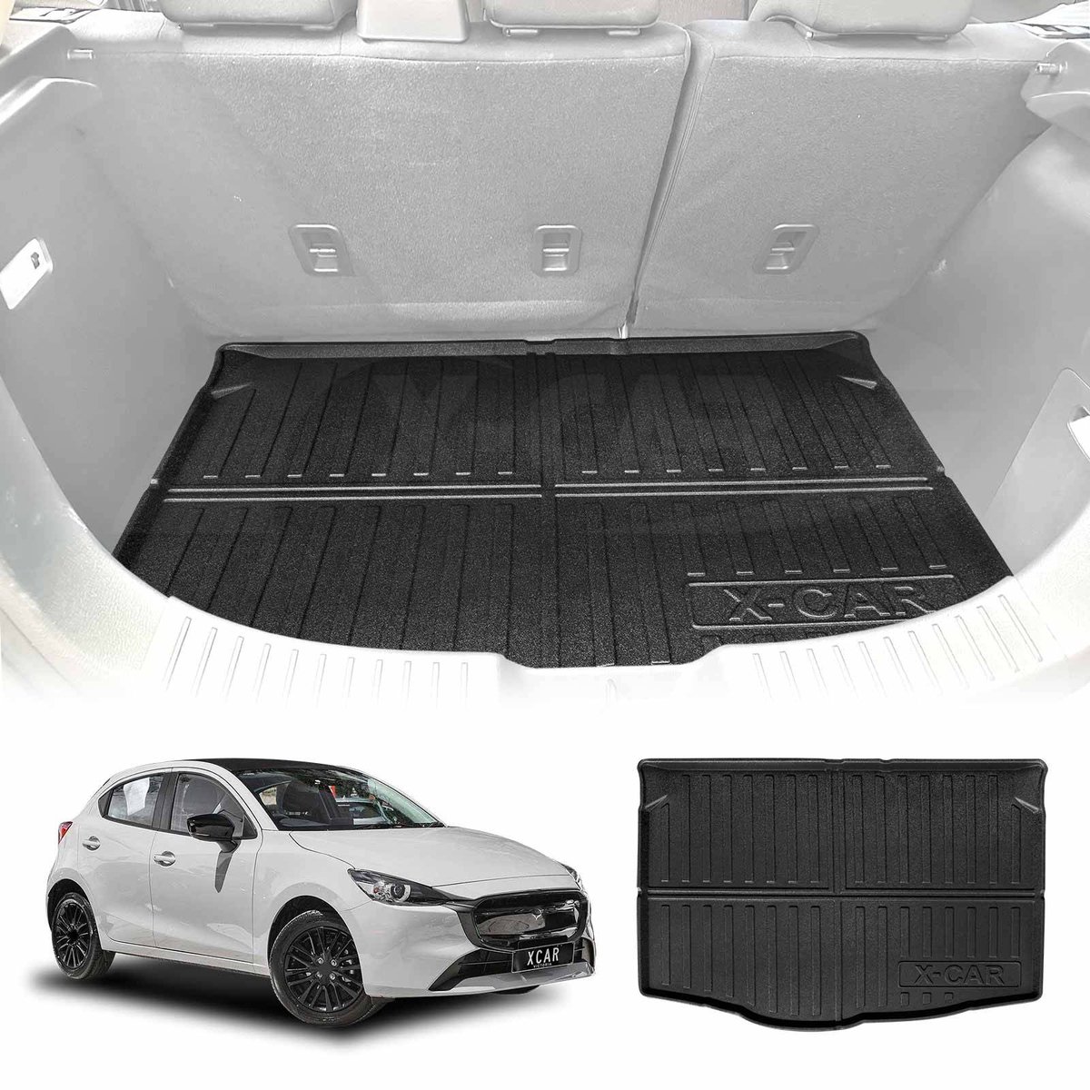 3D All-Weather Boot Liner for Mazda 2 Hatch 2014-Onwards DJ Series ...