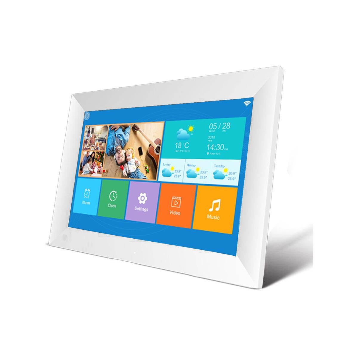 10.1" Digital Photo Frame with Smart APP 16GB Memory - White - Bunnings ...