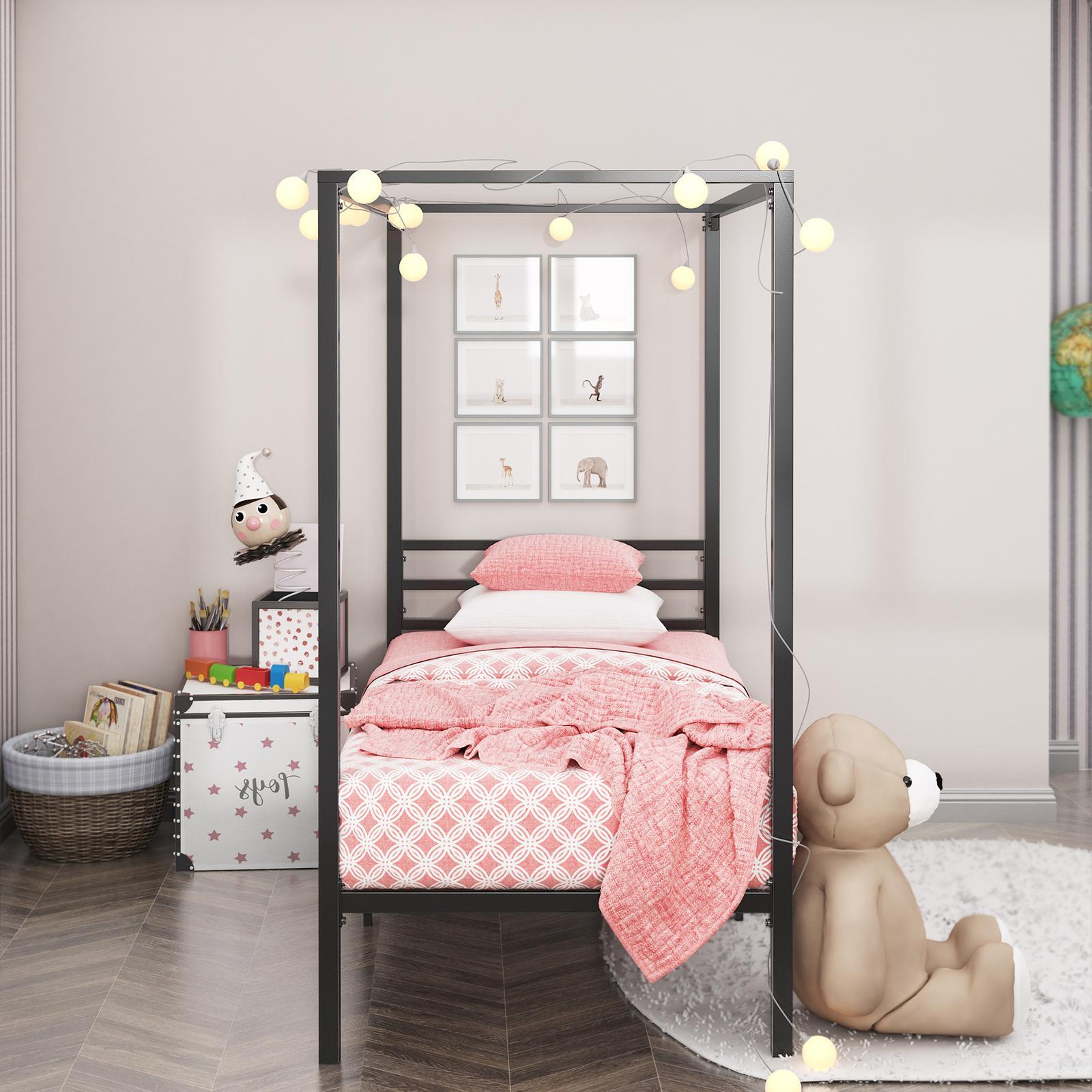 Single bed canopy frame store