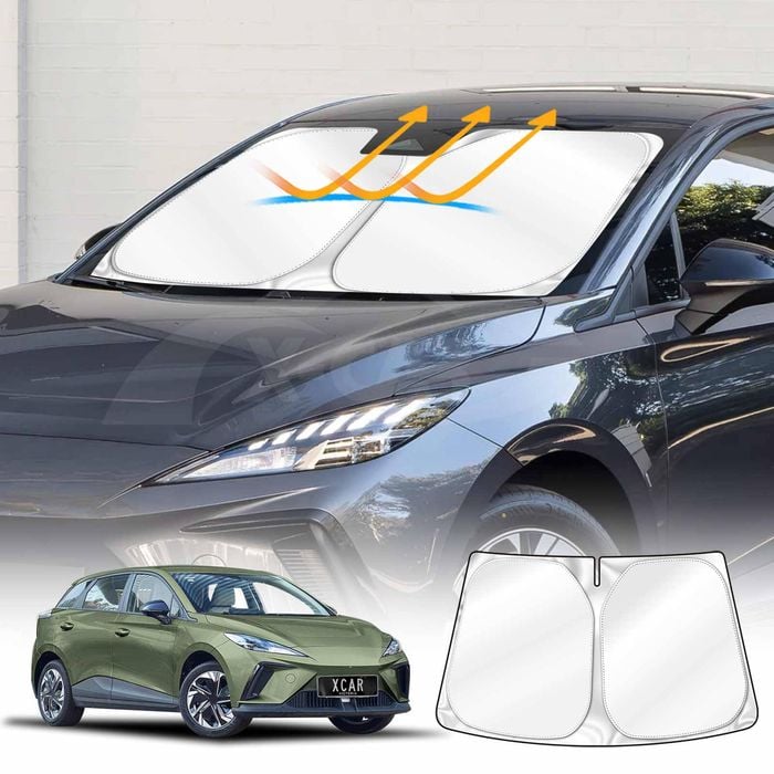 WindScreen Sun Shade for MG MG4 2023-Onwards Blocks UV Rays Foldable ...