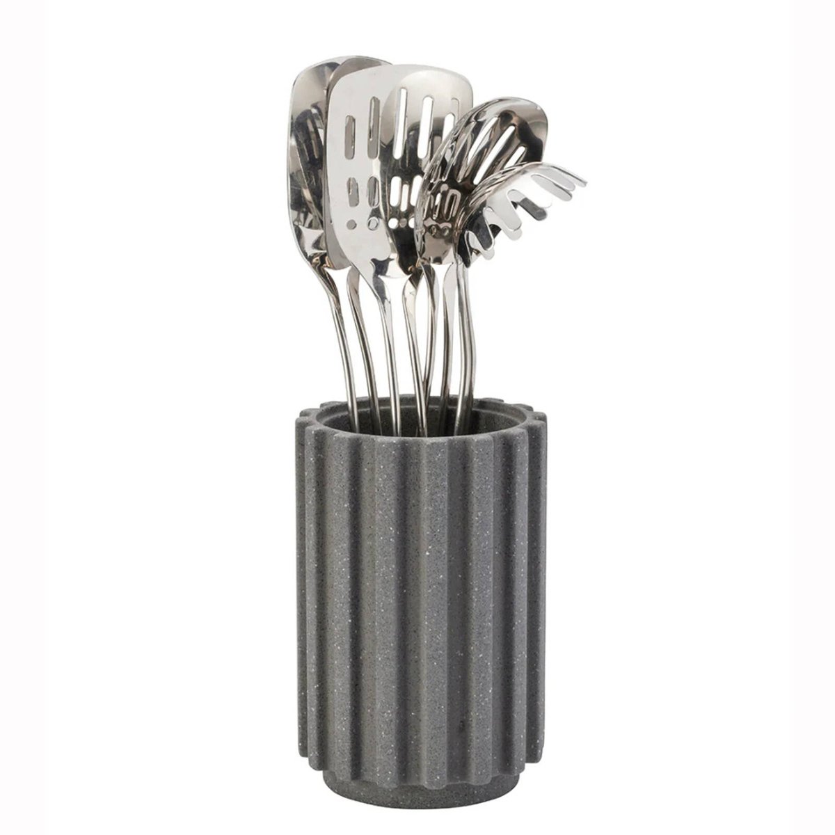 Furi Pro Radial Stone Utensil Holder Flint Terrazzo - Bunnings Australia