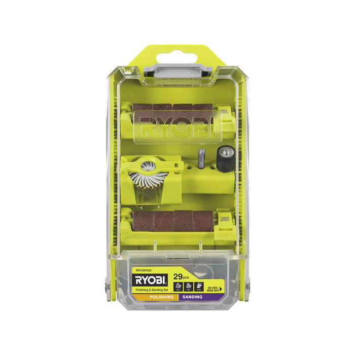 Ryobi 29 Piece Polishing and Sanding Set - Bunnings Australia