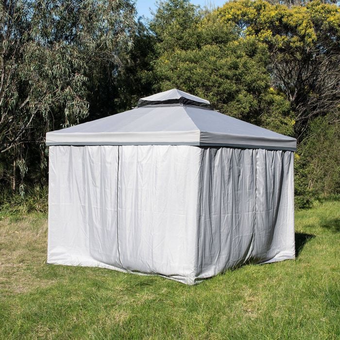 Marquee 3 x 3m Venice Grey Semi Permanent Gazebo - Bunnings New Zealand