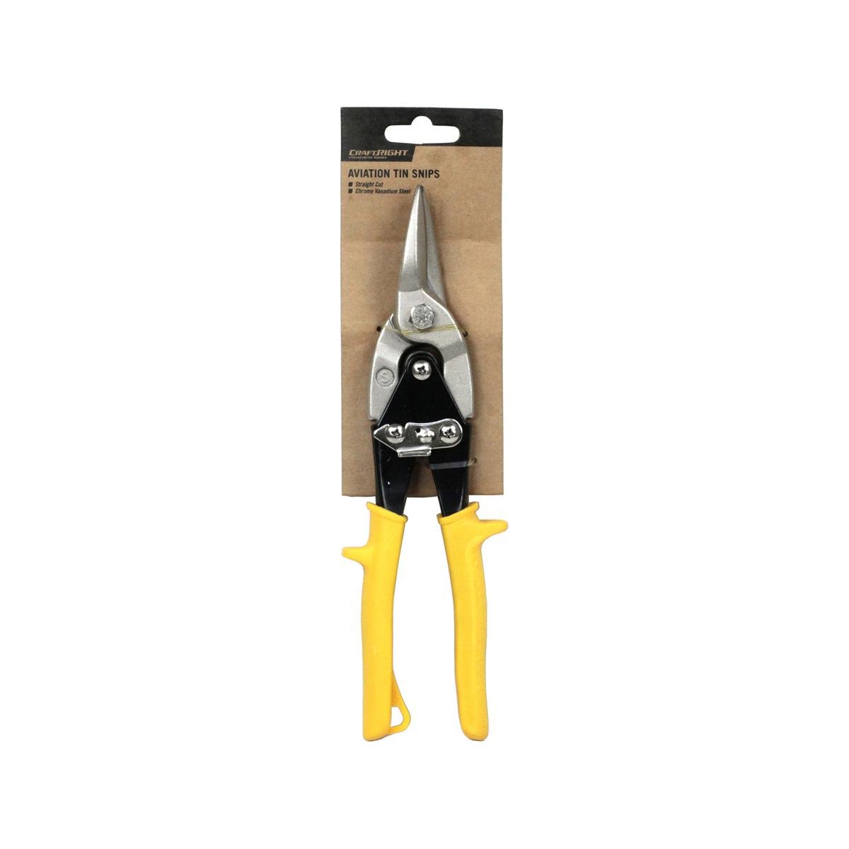 Craftright 250mm Straight Cut Aviation Snips Bunnings Australia