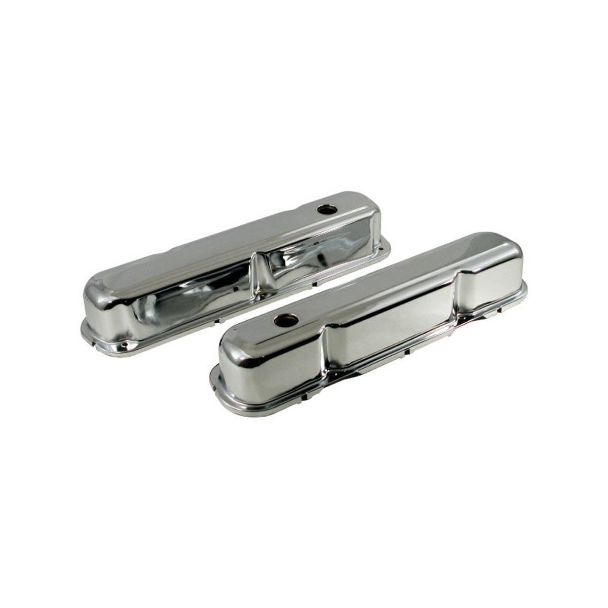 Chromed Steel Chrysler Small Block Late 318 340 360 Rocker Covers, No ...