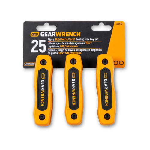 GEARWRENCH 25 Piece SAE/Metric/Torx Folding Hex Key Set - Bunnings ...
