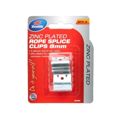 Zenith 8mm Rope Splice Clip - 2 Pack - Bunnings Australia