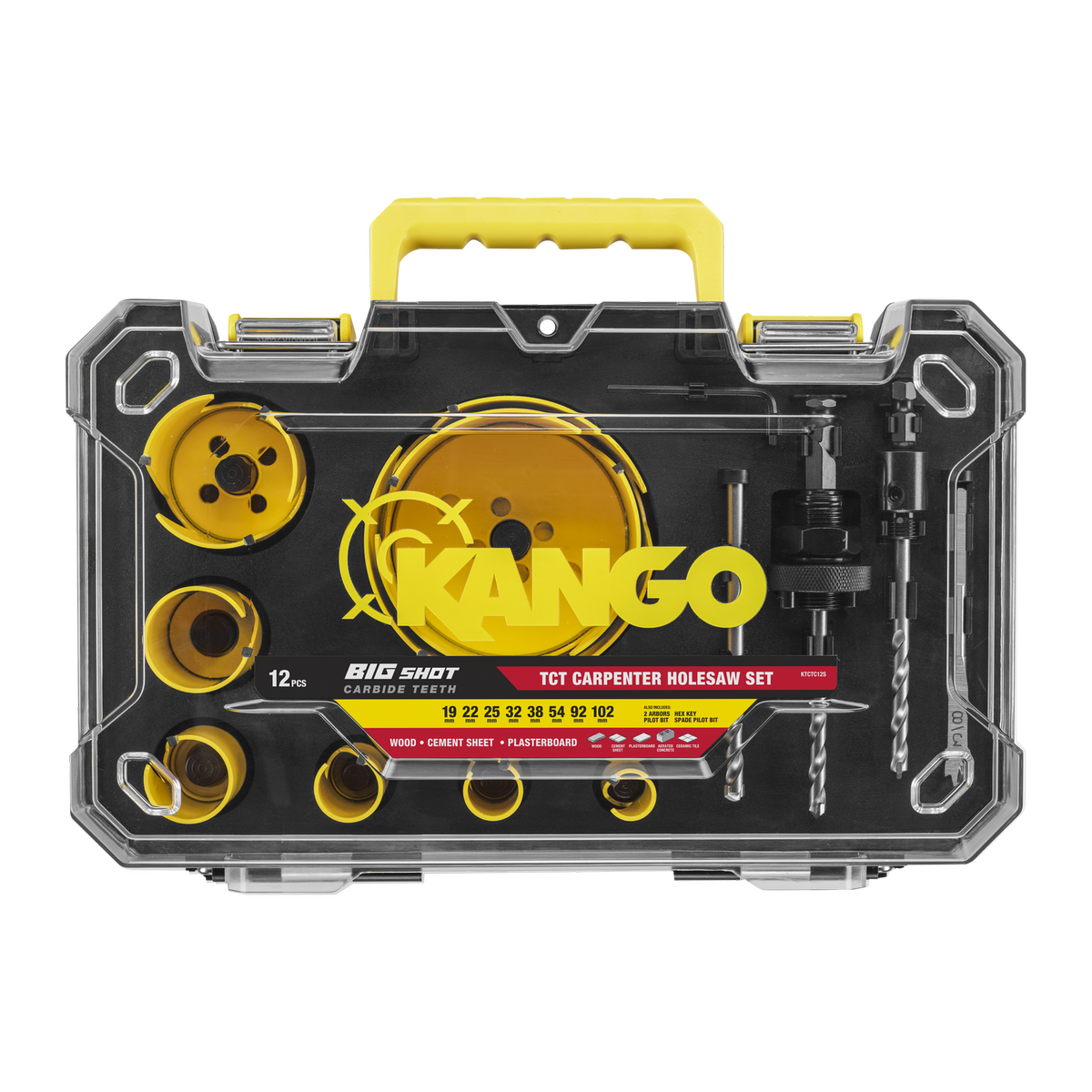 Kango 12 Piece Carpenter TCT Hole Saw Set - Bunnings Australia