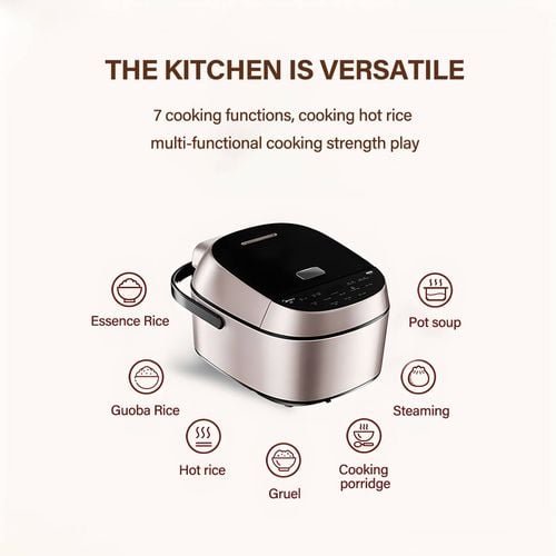 Midea 5L Multi-function IH Rice Cooker 1300W LED Display Automatic Keep ...