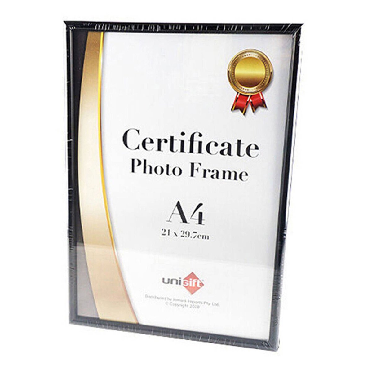Unigift Slim Certificate Glass Picture Photo Frame A4 21x29.7cm Black ...