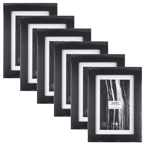 6PK Unigift 10x15cm Quebec Matboard Photo Picture Frame Assorted ...