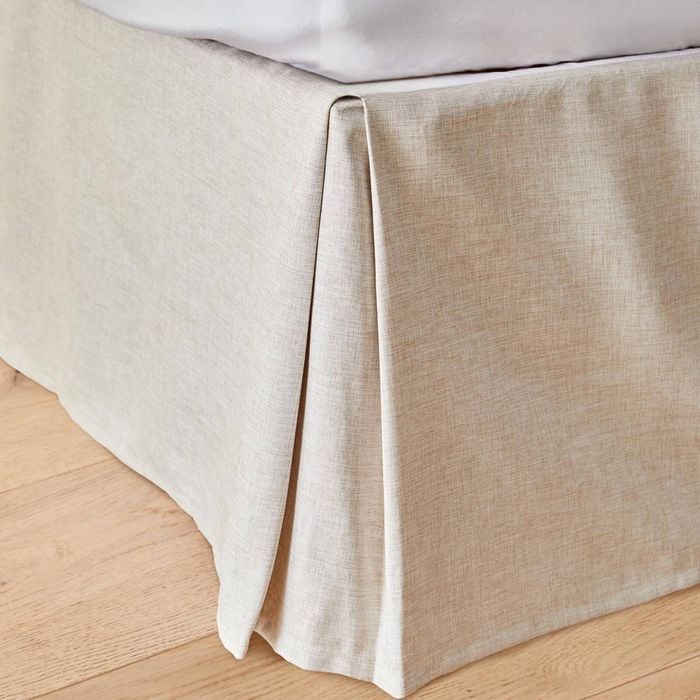 Adorn Living Linen Look Valance - Natural - Queen - Bunnings Australia