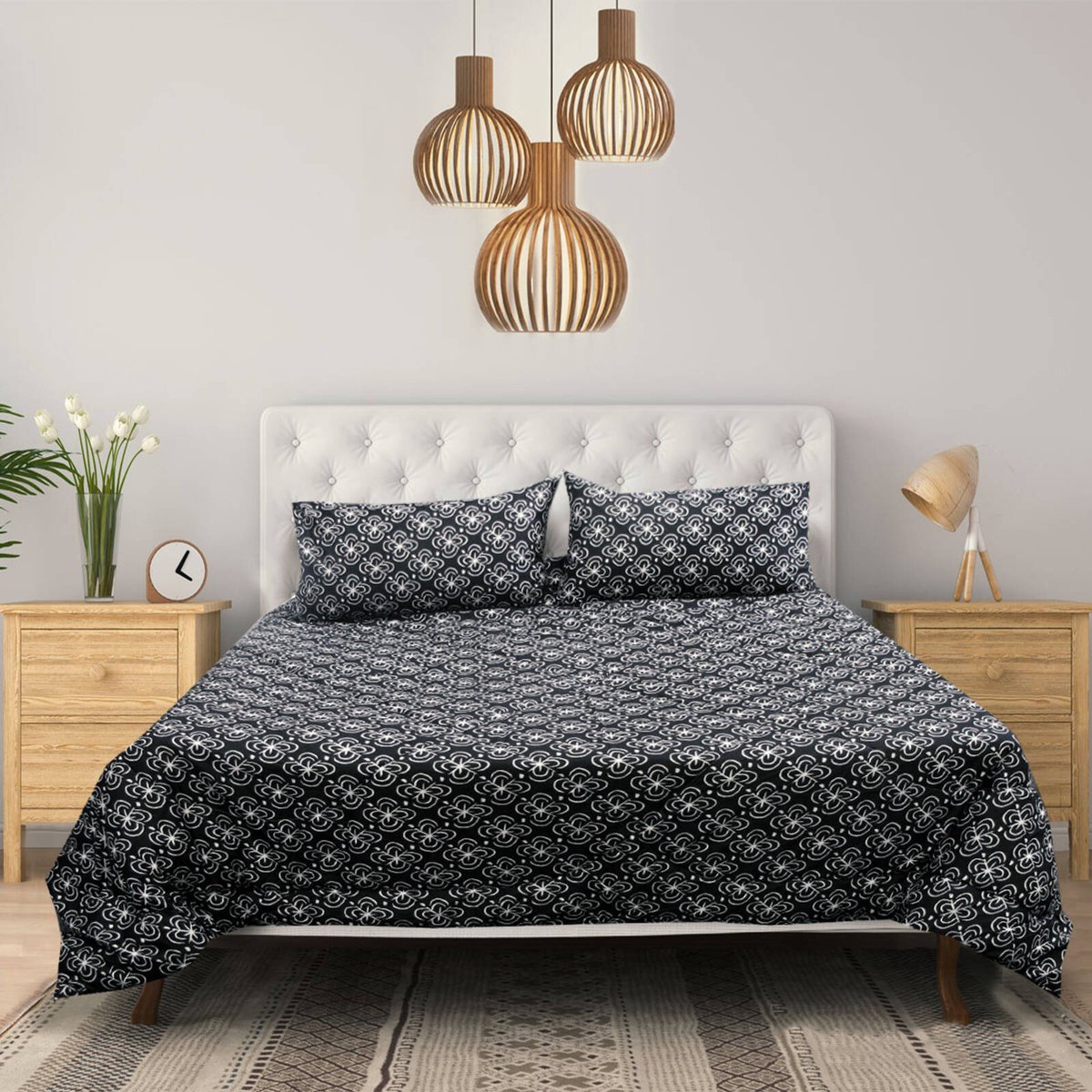 3 Piece Botanica Printed Comforter Set Rosebud King - Bunnings Australia