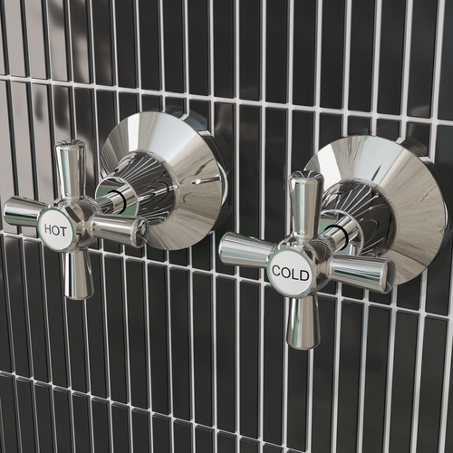 EZYFIX Classic Retrofit Wall Tap Assemblies Chrome - Bunnings Australia