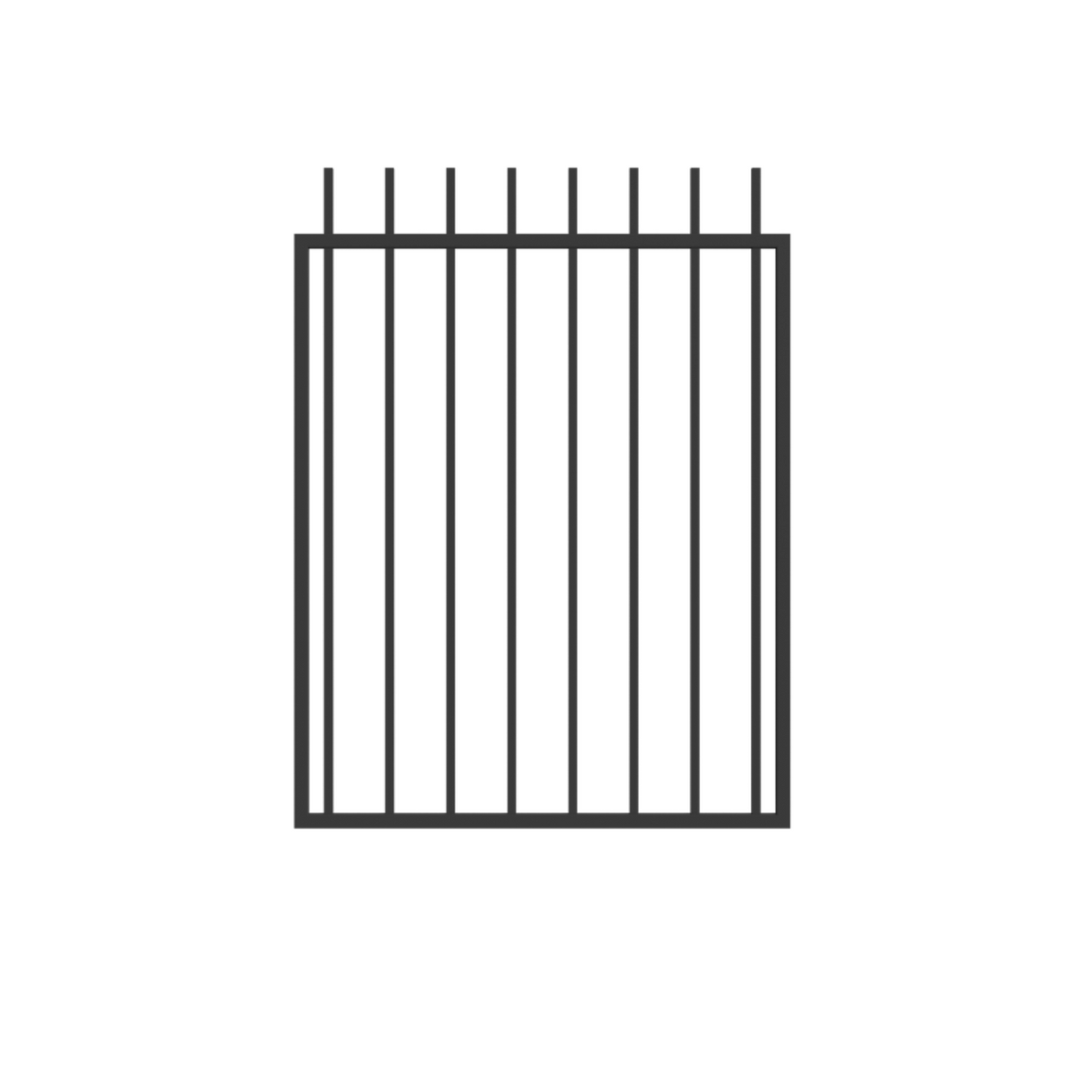 RapidFence 900 x 1200mm Black Steel Picket Gate - Bunnings Australia RapidFence 900 x 1200mm Black Steel Picket Gate - Bunnings Australia