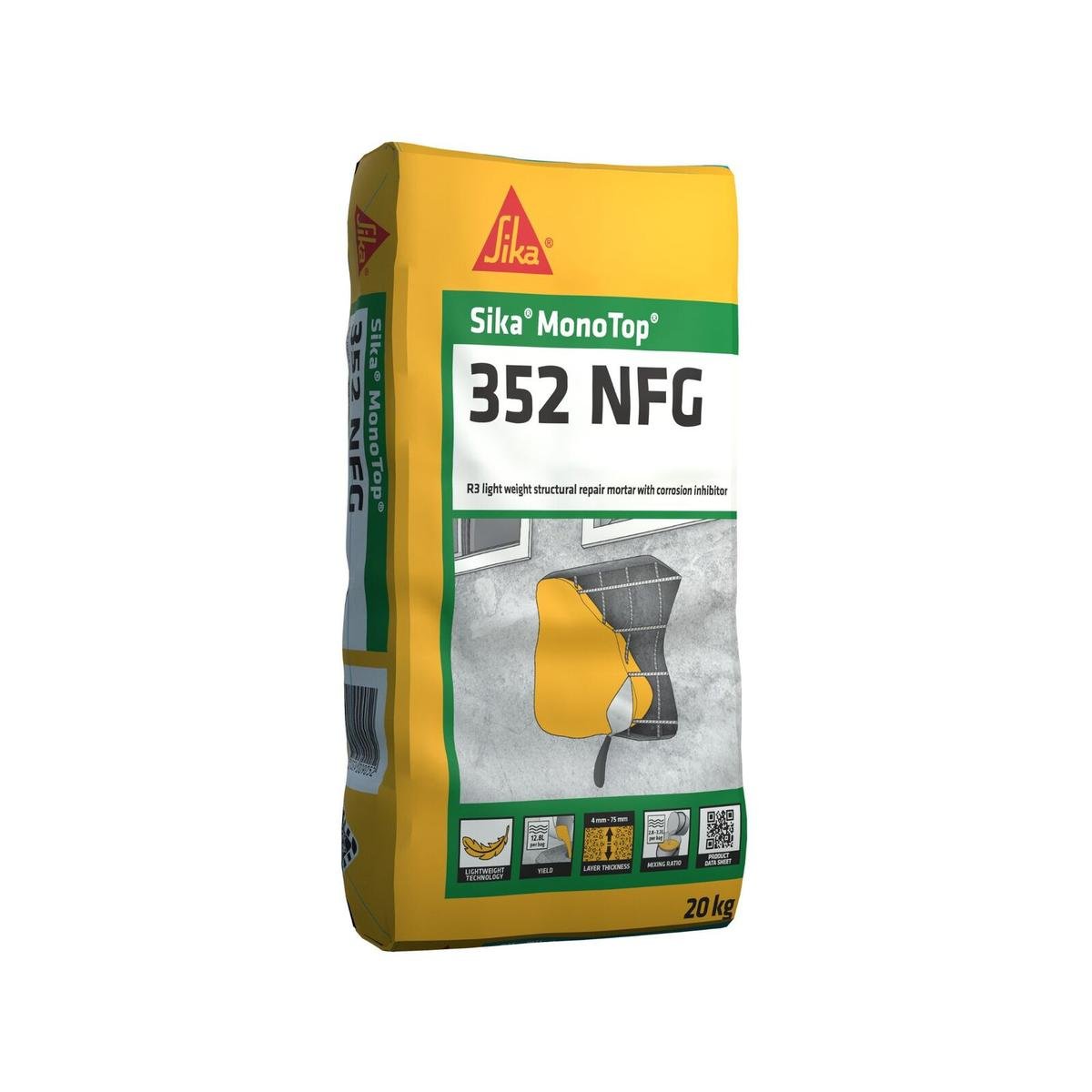 Sika 20kg Sika MonoTop-352NFG Structural Repair Mortar - Bunnings Australia