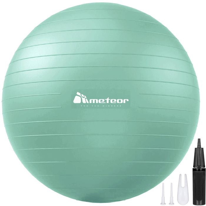 METEOR Green 45-55cm Yoga Ball with Pump - Bunnings Australia