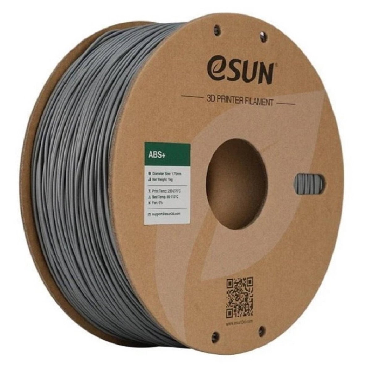 eSUN ABS+ Grey 3D Filament 1.75mm 1kg - Bunnings Australia