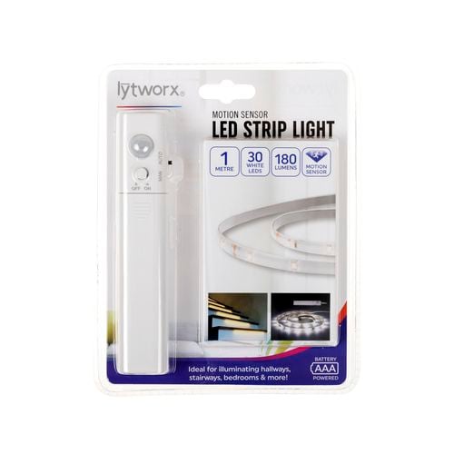 Lytworx 180 Lumens 1M Motion Sensor LED Strip Light - Bunnings New Zealand
