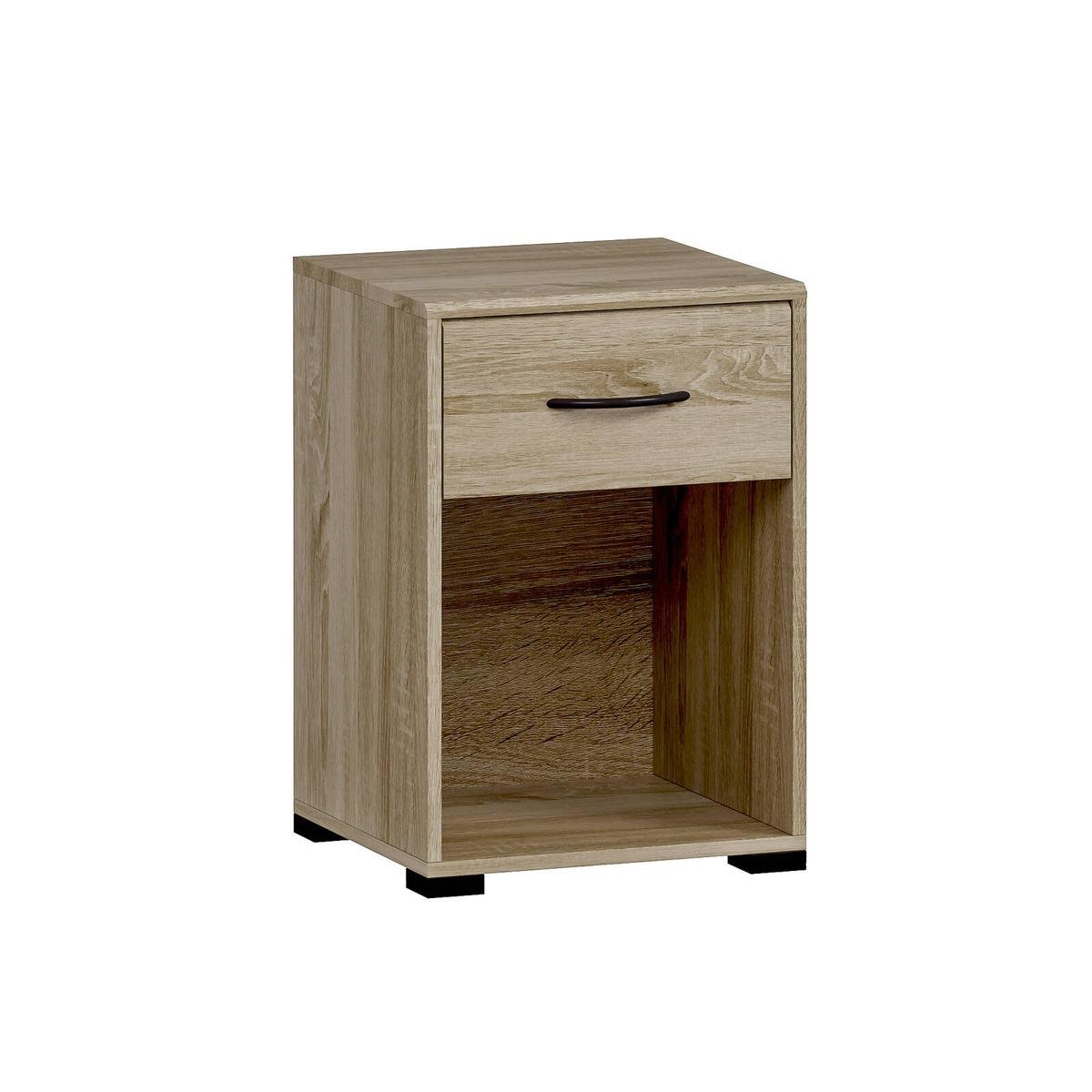 Practa Bedside Table Bundle - 1 Drawer - Oak - Bunnings Australia