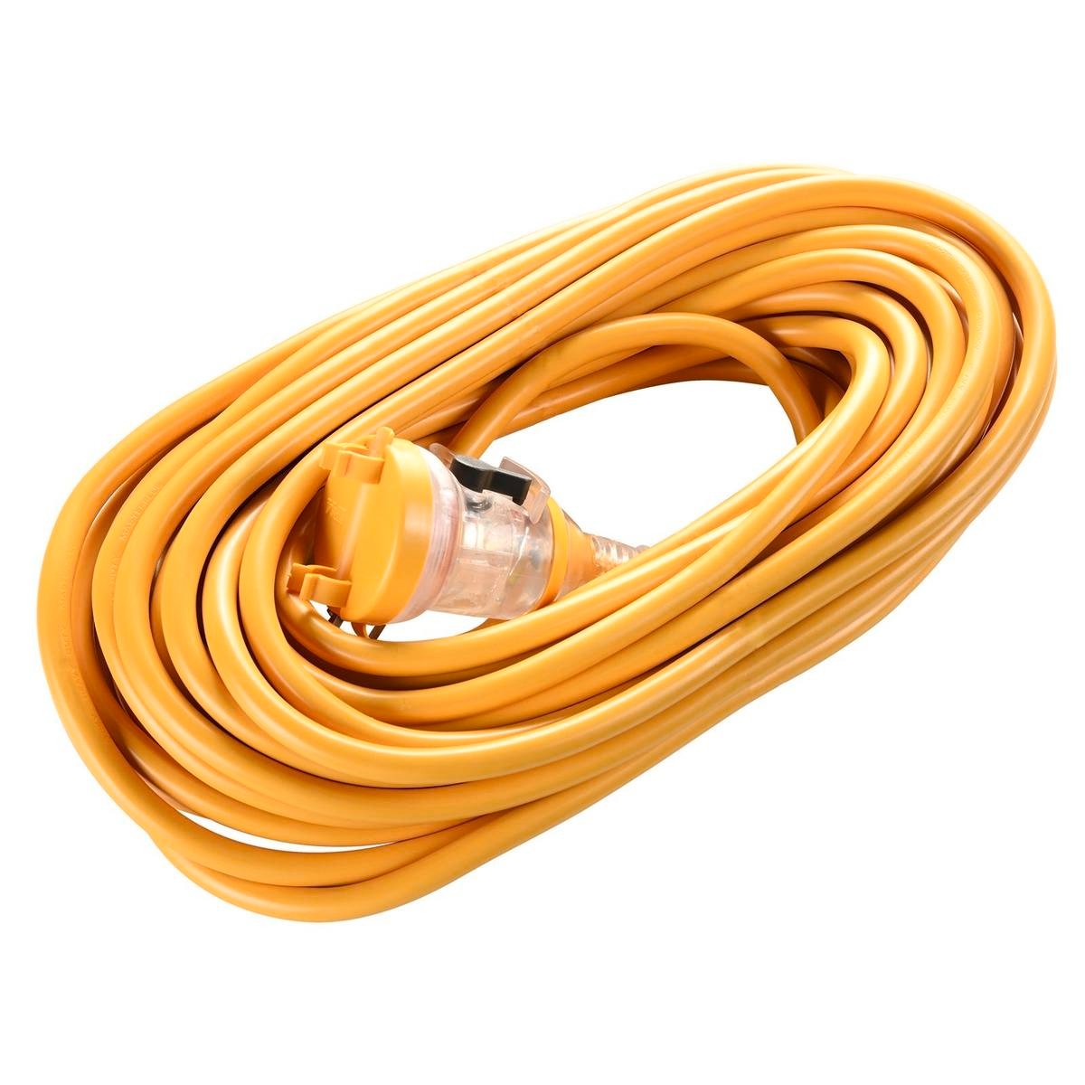 CordTech 15m Heavy Duty Extension Lead With Lock On Socket IP44 ...