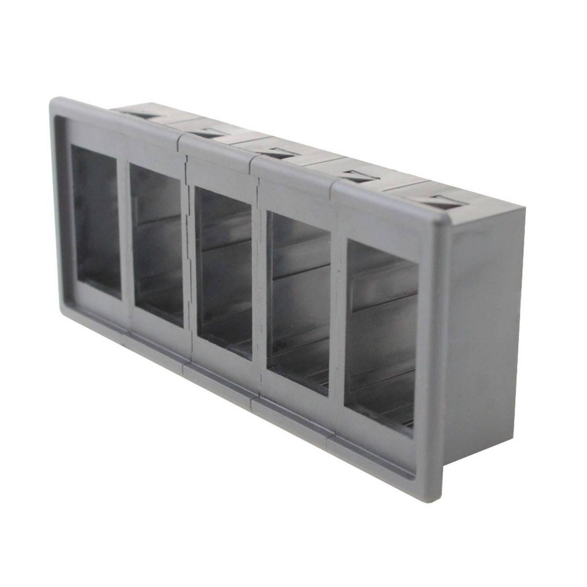 Switch Boss 5 Gang Black Poly Rocker Switch Housing Panel - Bunnings ...