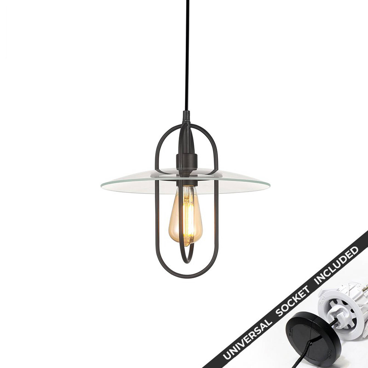 Snap Lighting Papillon Glass Coolie Downlight to Pendant Light Conversion Kit Black - Bunnings ...