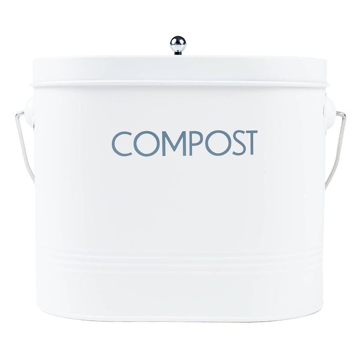 Garden Zen 6L White Metal Compost Bin - Bunnings Australia