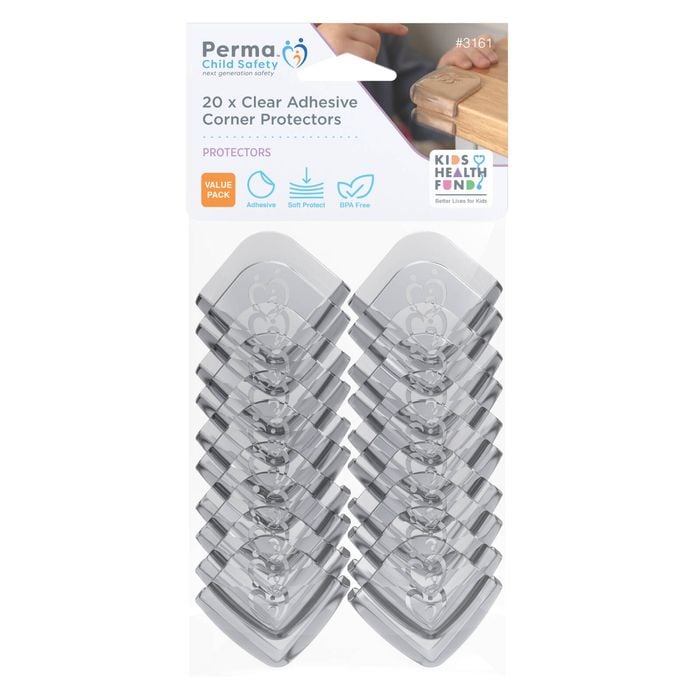Perma Child Safety Clear Adhesive Corner Protectors - 20 Pack ...